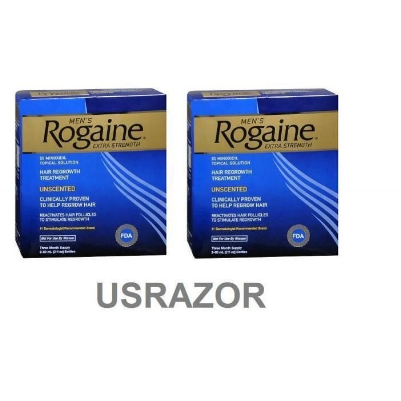 6 Months Rogaine Extra Strength Men 60 Ml 2 FL OZ Bottle Supply ...