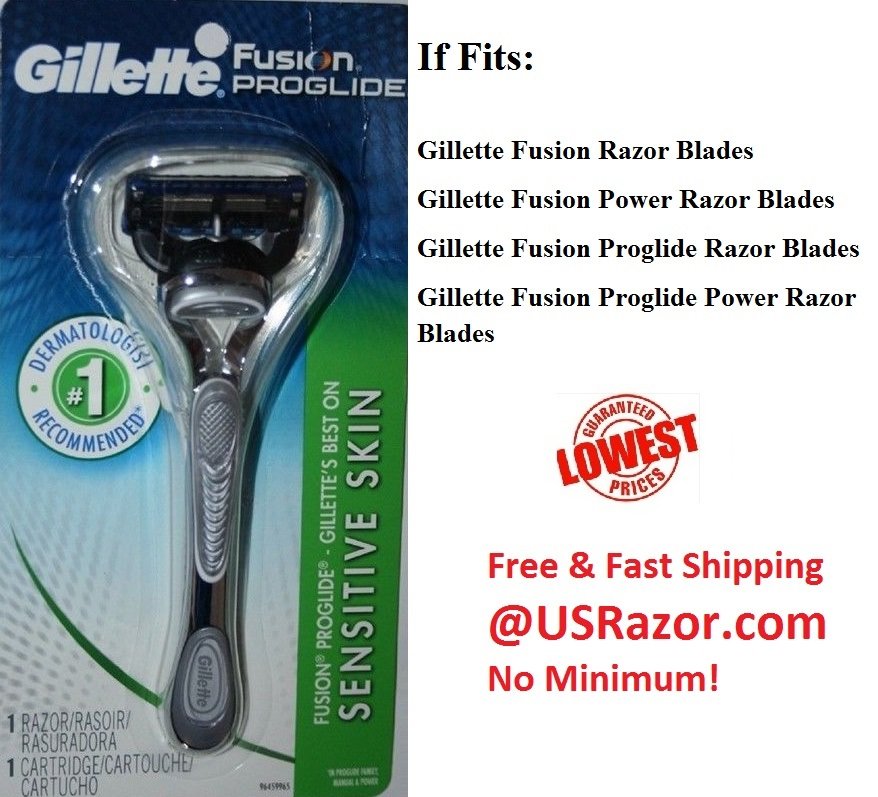GILLETTE FUSION PROGLIDE SILVERTOUCH SENSITIVE SKIN RAZOR